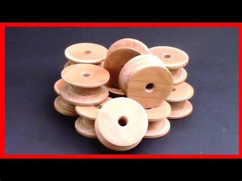 Wooden Pulleys // How To (Without a Lathe) - YouTube | Homemade loom ...