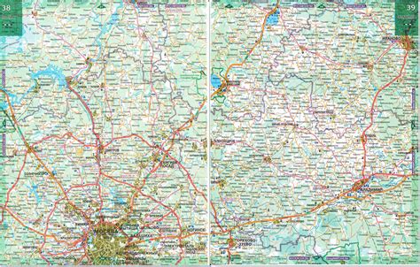 Подробная карта автомобильных дорог Владимирской области. Карта дорог ...