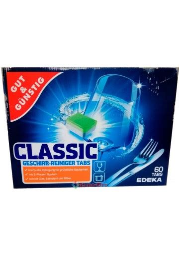 Таблетки для посудомоечных машин Gut & Gunstig Edeka Power Classic 60 ...