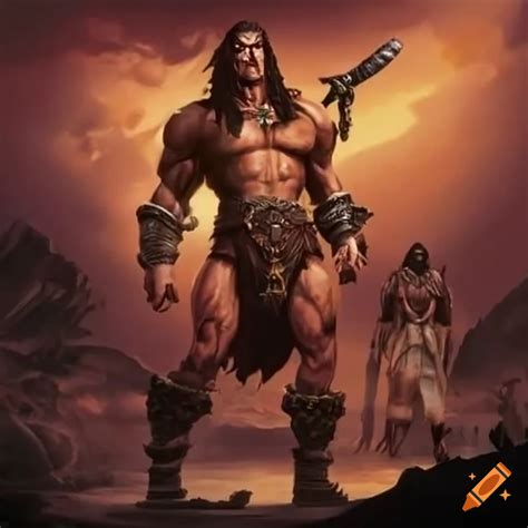 Conan the barbarian on Craiyon