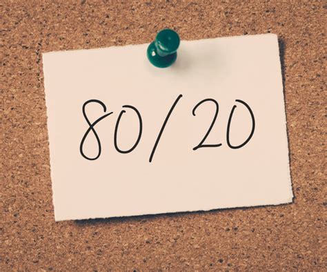 Was hat es mit der 80/20 Regel auf sich?