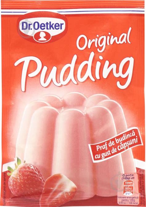 ᐉ Пудинг із полуничним смаком 40 г Dr. Oetker (5941132002324) • Краща ...