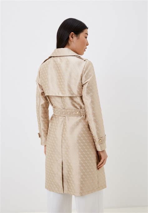 Плащ Guess, цвет: бежевый, RTLACR341202 — купить в интернет-магазине Lamoda