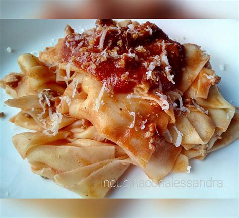 Maltagliati al ragù rosso - incucinaconalessandra