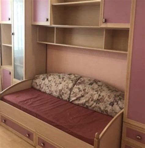 Кровать, полка со шкафчиками – купить в Москве, цена 3 990 руб., дата ...