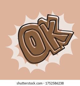 Ok Banner Speech Bubble Poster Sticker Stock Vector (Royalty Free ...