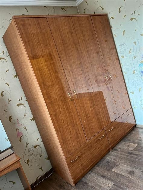 Спальный гарнитур, кровать, матрас, шкаф, комод, трюмо: 68 000 тг ...