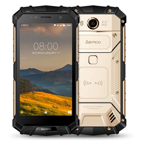 Rugged Smartphone, Aermoo M1 Dual SIM Free Mobile Phones Unlocked, IP68 ...