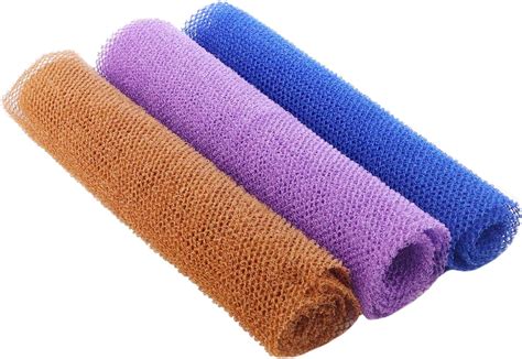 3 Pcs African Bath Net Sponge Back Scrubber African Net Long Net ...