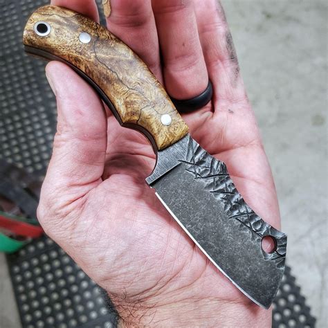 Mini cleaver I made : r/knifemaking