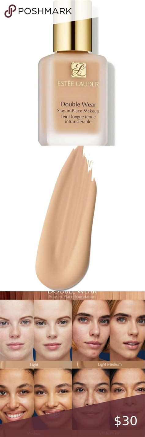 ESTEE LAUDER 1N0 Porcelain Double Wear Stay In Place Foundation ...