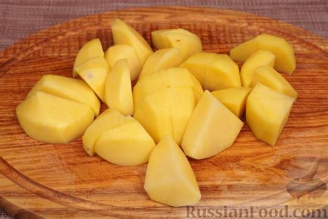 Рецепт: Картофель, запечённый с курицей и грибами, в рукаве на ...