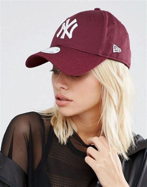 New Era | New Era 9 Forty NY Cap in Berry | Ny cap, Outfits with hats ...