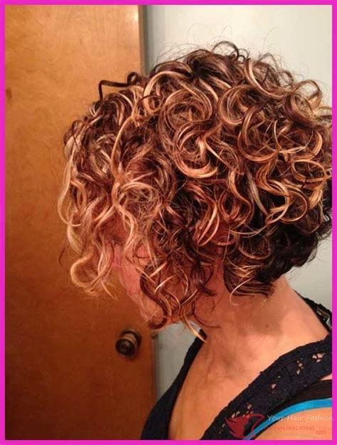 Image result for stacked spiral perm on short hair | Permed hairstyles, Short curly bob haircut ...