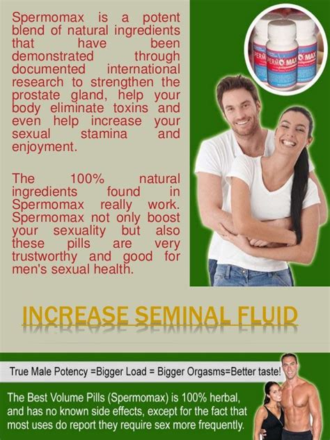 Increase Ejaculation Volume