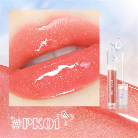 FOCALLURE, PK01, Watery Glow Lip gloss in 2024 | Blue lip gloss, Lip ...