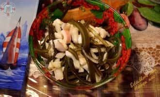Морская капуста с кальмаром
