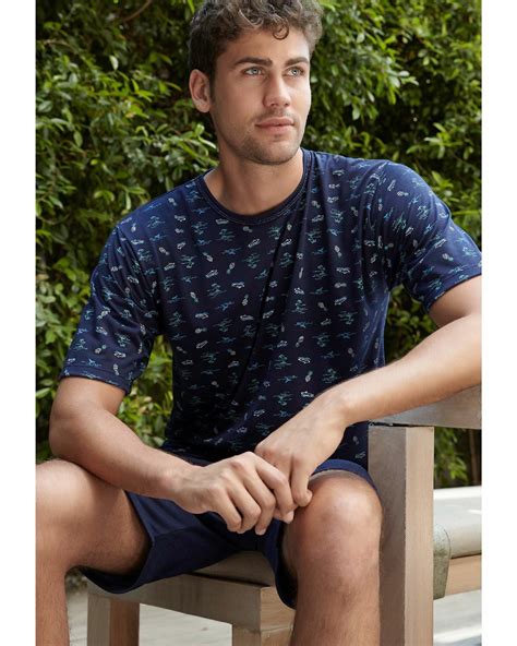 Massana Short Pyjama s/s Blue online bestellen