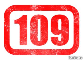 109 Text Effect and Logo Design Number
