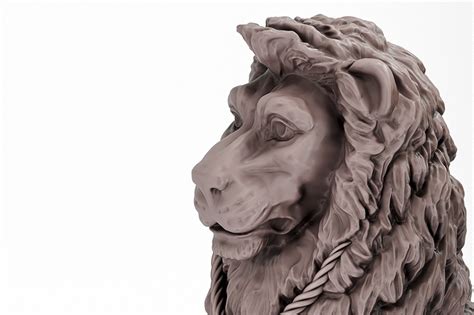 Фигура льва - моделирование для 3d печати и станка с ЧПУ