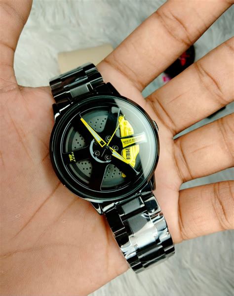 SKMEI 1787 Wheels Rolling Creative Watch Black Yellow colour – The Time ...