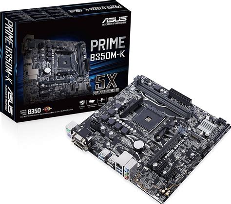 Asus Prime B350M-K AM4 AMD B350 DDR4 3200MHz, M.2, USB 3.0, SATA 6Gb/s ...