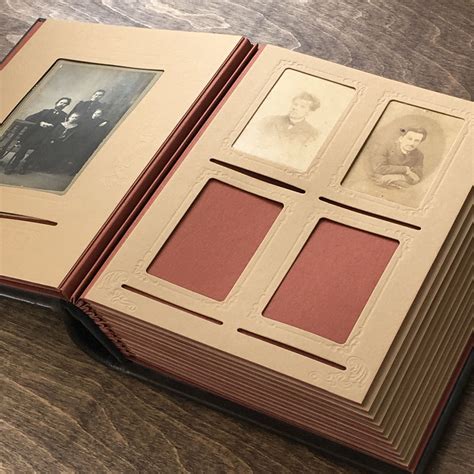 Кожаный фотоальбом для старинных фотографий – заказать на Ярмарке ...