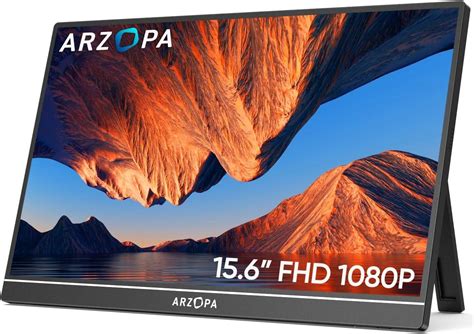 ARZOPA A1 Type-C Portable Monitor, 16" IPS Display, FHD Resolution ...