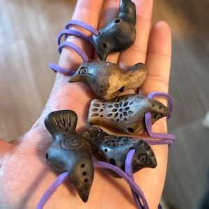 Керамическая Окарина Кулон Птица Древний Музыкальный Инструмент - Etsy