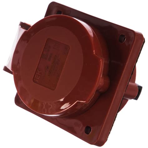 Скрытая розетка IEK 415 3Р+РЕ+N, 16А, 380В, IP44, ИЭК PSR42-016-5 ...