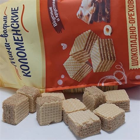 Вафли Коломенское Шоколадные со вкусом ореха | отзывы
