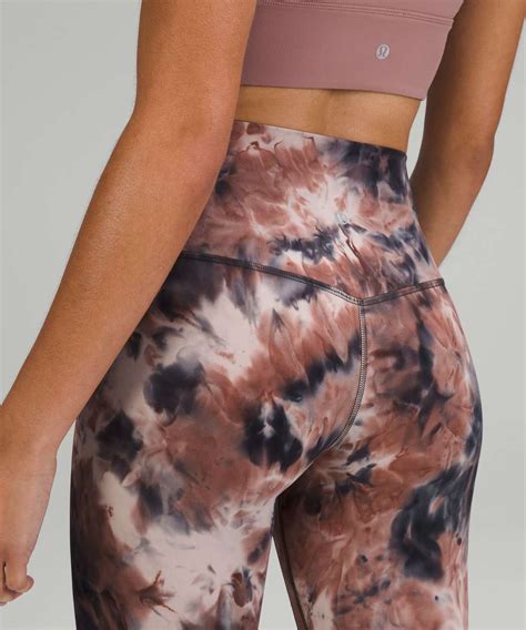 Lululemon Align High-Rise Pant 25" - Diamond Dye Seashell Smoky Topaz Graphite Grey - lulu fanatics