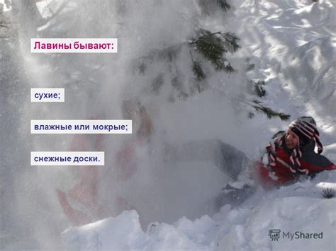 Презентация на тему: "Лавина Лавина - масса снега или льда, падающая ...