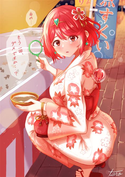 pyra (xenoblade chronicles and 1 more) drawn by taro_(peach_taro51) | Danbooru