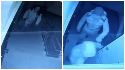 Нападение на девушку в подъезде сняла скрытая камера в Атырау