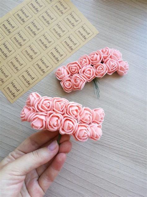 Купить Цветы из фоамирана ПЕРСИКОВЫЕ недорого Magic For Crafts