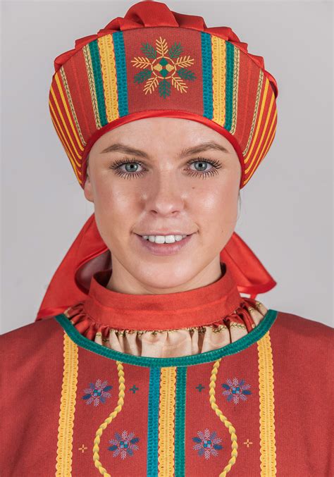 Купить карнавальный русский народный кокошник Марфа