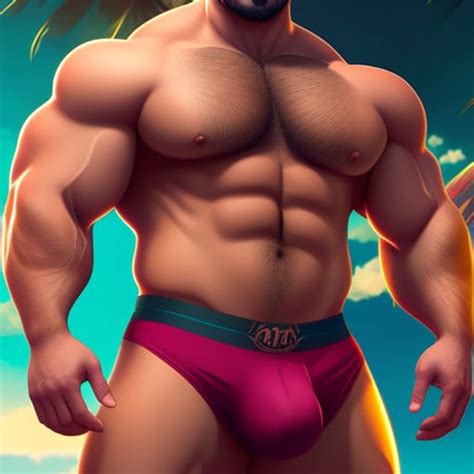 tubby-slug406: a furry bara with a tight swimsuit and a bulge in his ...