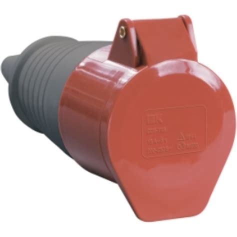 Кабельная розетка IEK 32A 3P+Е+N 380В IP44 225 ИЭК PSR22-032-5 ...