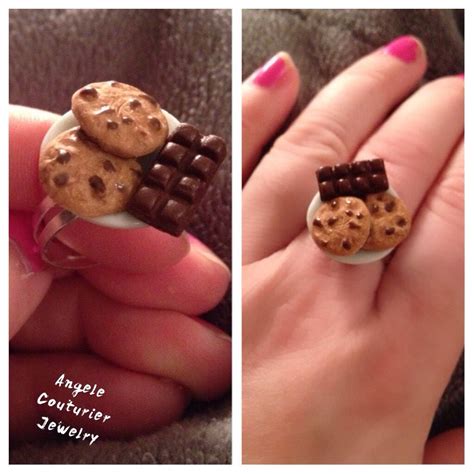 Ring rings chocolate chip cookie ring chocolate bar ring food | Etsy