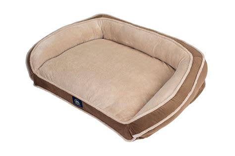 Serta Memory Foam Couch Pet Dog Bed, Large, Color May Vary - Walmart ...