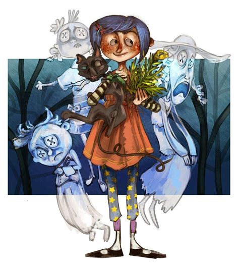 Зарисовка: Коралина в Стране Кошмаров | Art (RUS) Amino
