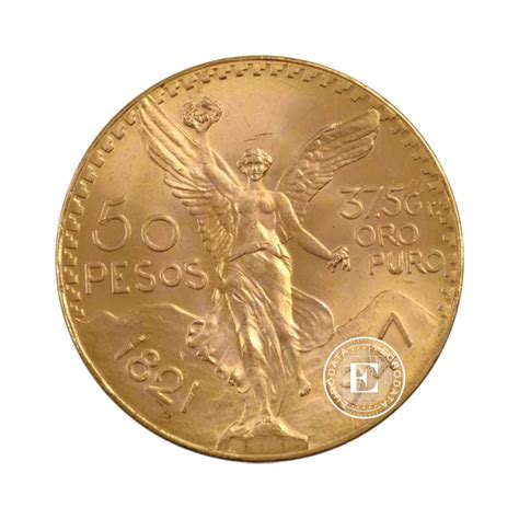 50 pesų (37.50 g) auksinė moneta Mexico Centenario, Me ...