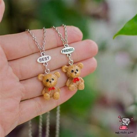 Кулон для двоих друзей "best friends. сказочные медвежата" — цена 265 ...