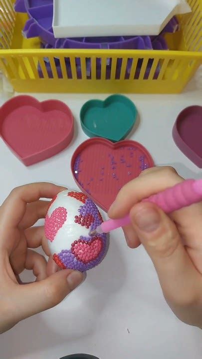 Яйца из страз алмазной мозаики 2 #gift #speedart #design #пасха # ...
