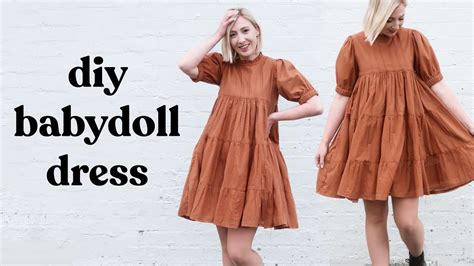 DIY Babydoll Dress | Making Outfits From Instagram - YouTube