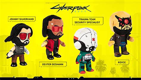 Плюшевые игрушки, носки и подушка Cyberpunk 2077