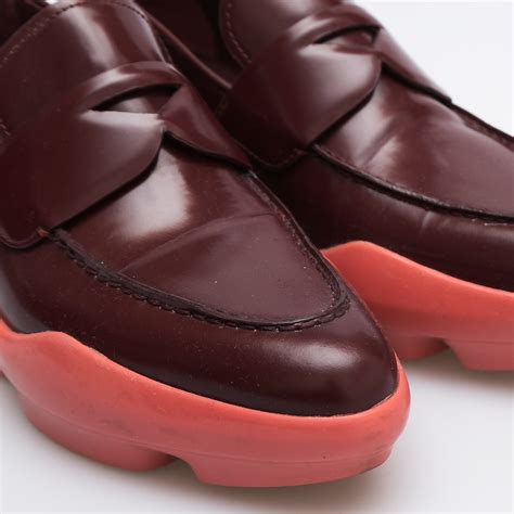 Лоферы Prada бордовые, - купить за 16200 ₽ | SFS