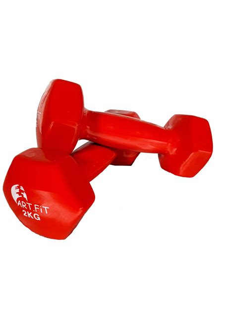 Фитнес гантели по 2кг, красные DB2-red: продажа, цена в Алматы. Гантели ...