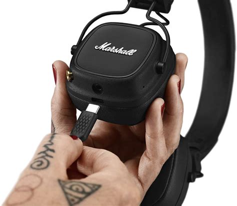 Складные Bluetooth-наушники Marshall Major IV, с беспроводной зарядкой ...
